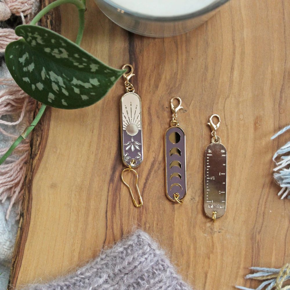 Progress Tab Keeper - Stitch Marker - Moon Phase | Twill + Print – This ...